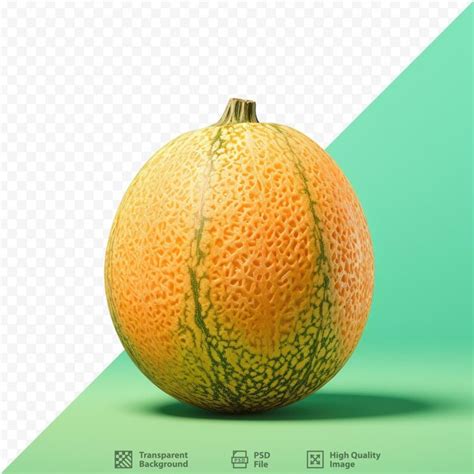 Прозрачный фон с дыней Премиум Psd Файл
