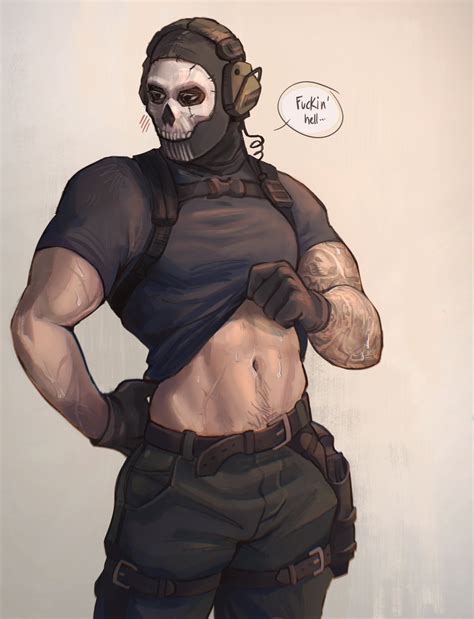 Ghost Call Of Duty And More Drawn By Shell Fludderpy Danbooru