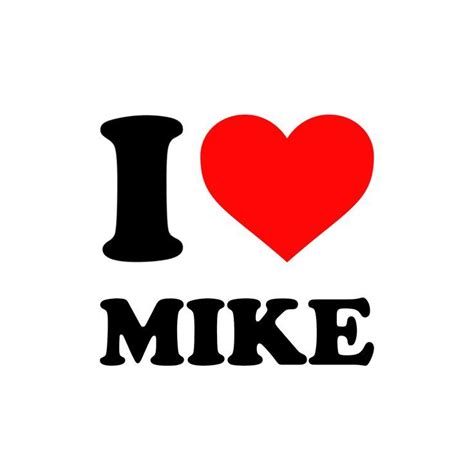 I ️ Mike Sticker For Sale By Mawked Name Design Art Ts For Your