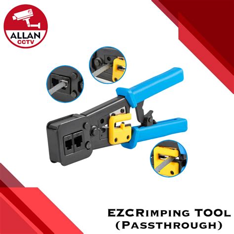 Allan Cctv Ezcrimping Tool For Rj45 Passthrough Connector Network Cable