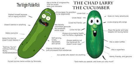 I Turned Myself Into A Cucumber Morty Stolen From Dankchristianmemes R Justneckbeardthings