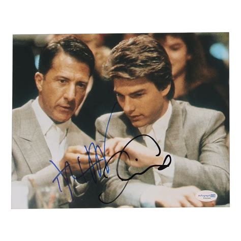 Dustin Hoffman And Tom Cruise Signed Rain Man 8x10 Photo Acoa