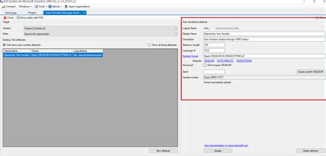 Add Auto Number Attribute Using Xrmtoolbox