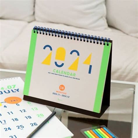 비팬시 2024 레이어 데스크 캘린더 책상 탁상 달력 홈플러스 택배배송