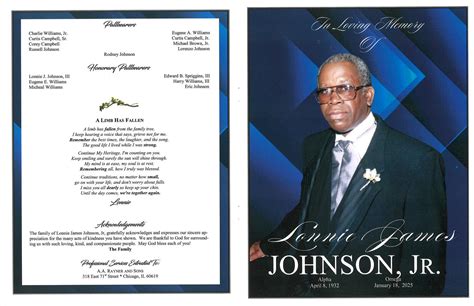 Lonnie J Johnson Jr Obituary Aa Rayner And Sons Funeral Homes