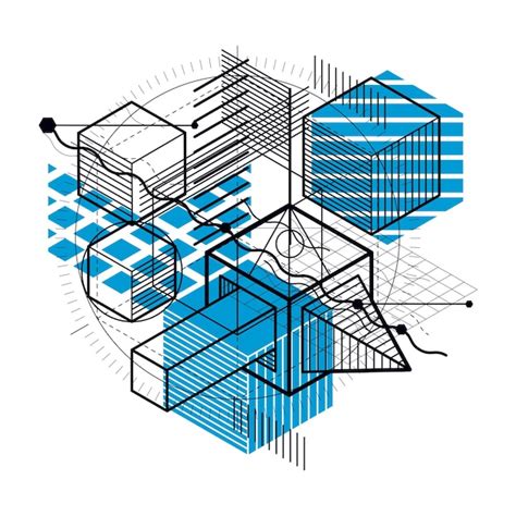 Premium Vector Abstract Background With Isometric Lines Vector Illustration Template Made