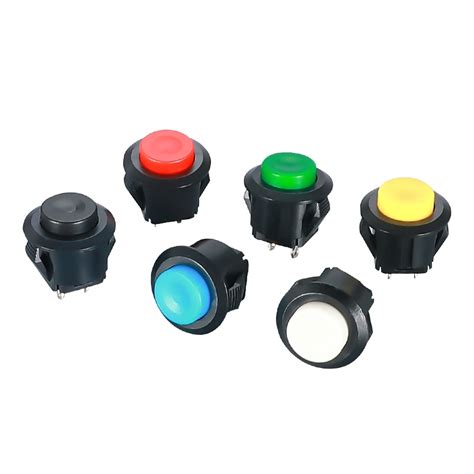 Ds 500 Snap On Push Button Switch Power Button Round Rebound 3A 250V Self Reset 14mm Small DS