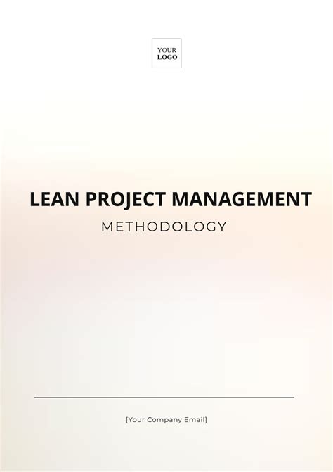 Free Lean Project Management Methodology Template To Edit Online