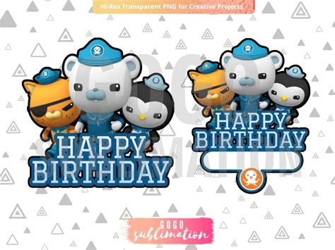 Octonauts Cake Topper Printable Png Vectorency