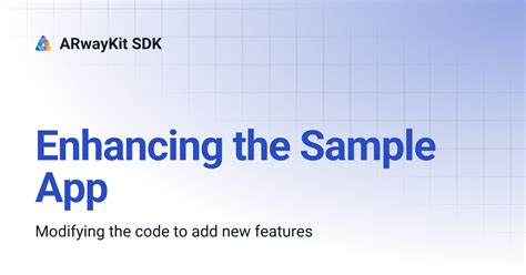 Enhancing The Sample App Arwaykit Sdk