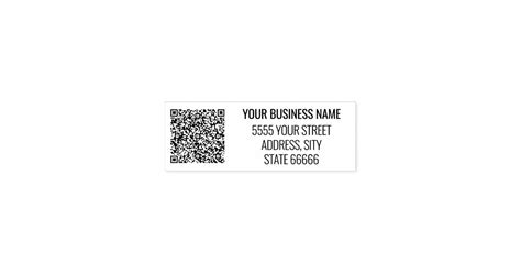 Custom Qr Code Address Name Personalized Stamp Zazzle