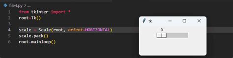 Créer un widget Scale avec Tkinter Créer un widget Scale avec Tkinter
