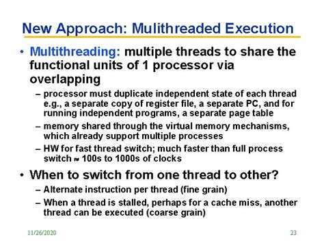 limits to ilp and simultaneous multithreading outline limits