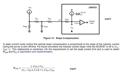 Webench® Toolslm5022 Q1 What Is The Optimal Slope Compensation For