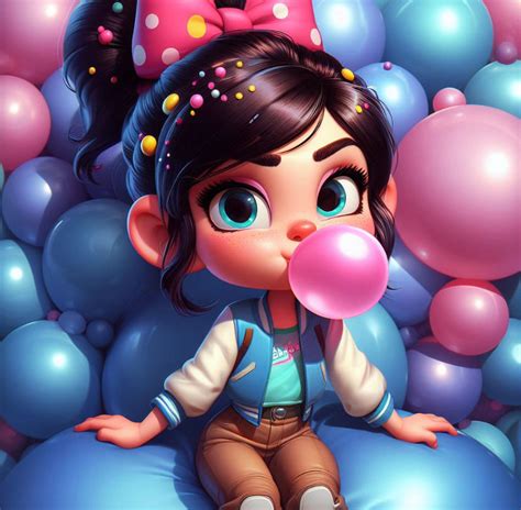 Vanellope Von Schweetz Bubblegum By Pufffypufff On Deviantart