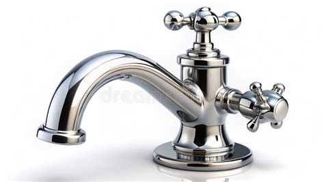 Sleek Modern Water Mixer Tap A Realistic 3d Render For Kitchen Or