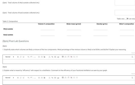 Distillate Collection Enter The Initial Volume Of The