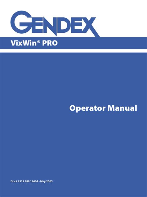 Vixwinprooperatormanualenglish Pdf Image Scanner Window Computing