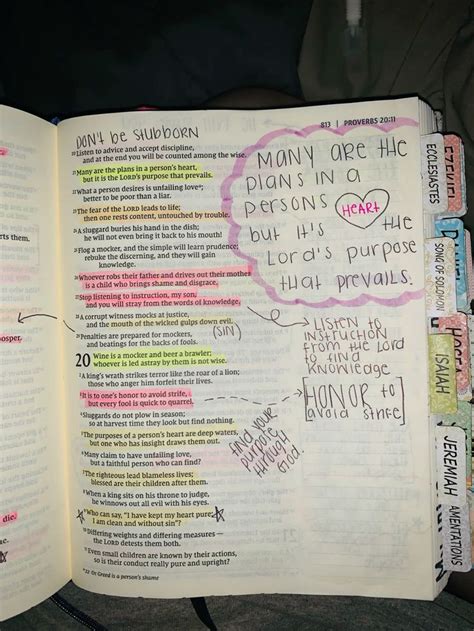 Colorful Proverbs Bible Journaling