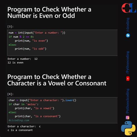 Program To Check Whether A Number Is Even Or Odd Python Coding