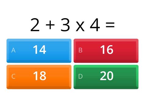 Oprasi Hitungan Bilangan Bulat Quiz Oprasi Hitungan Bilangan Bulat Quiz