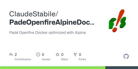 GitHub ClaudeStabile PadeOpenfireAlpineDockerMode Padé Openfire Docker optimized with Alpine