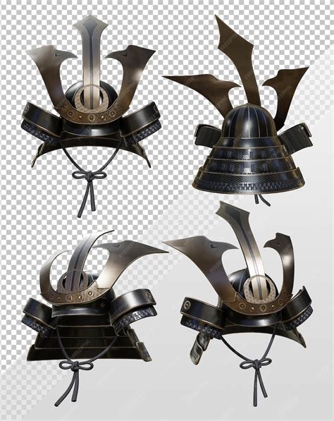 Premium Psd 3d Rendering Kabuto Shogun Samurai Ancient Japanese