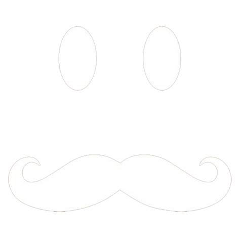 mustache template printable