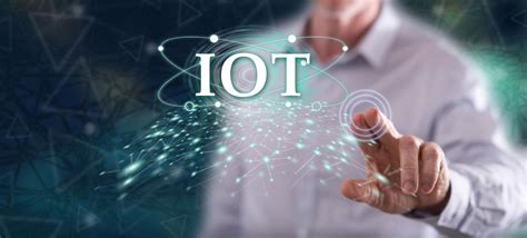 Man Touching An Iot Concept Stock Photo Image Of Wireless Future