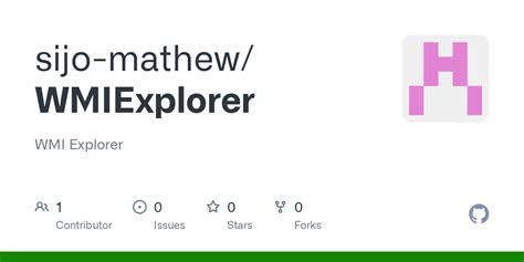 Github Sijo Mathew Wmiexplorer Wmi Explorer