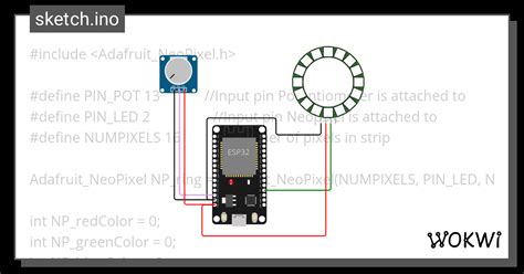 Neopixel Dimmer Wokwi Esp32 Stm32 Arduino Simulator