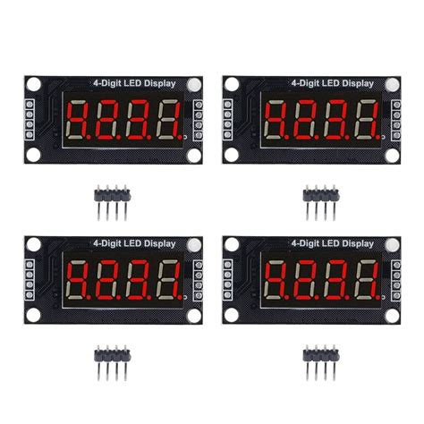 4 Juegos De Módulo De Pantalla De Tubo Digital Led 4 Dígitos 7