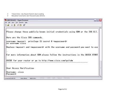 Panduan Config Router Ppt