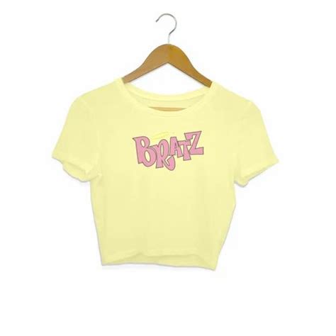 Bratz Printed Croptop At Rs 599 00 Fancy Crop Top Crop Top T Shirt