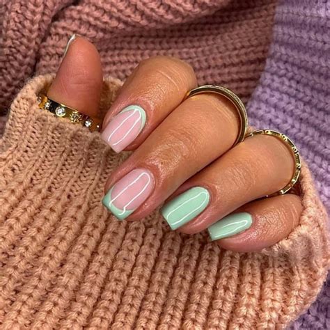 Download Mint Green And Pink Nail Designs Picture