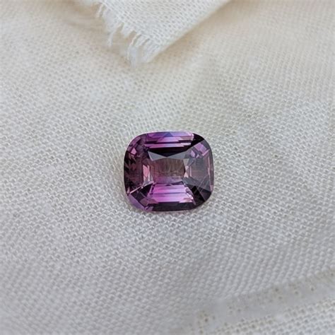 256ct Cushion Cut Bicolour Cinnamon Purple Sri Lankan Sapphire