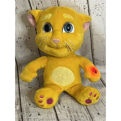 Dragon I Toys Talking Tom Friends Ginger Cat Talk Back Plush Toy 24