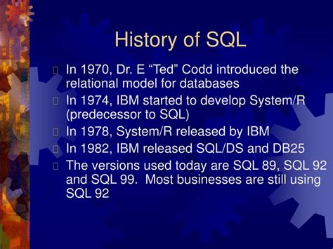 Ppt The Sql Language Powerpoint Presentation Free Download Id 9137774