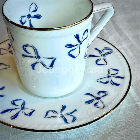 이와야 입생로랑 리본무늬 찻잔 식기컵텀블러 중고나라