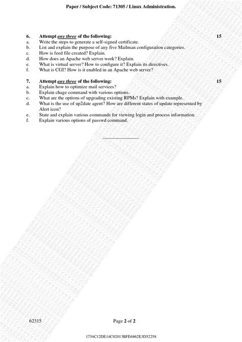 University Of Mumbai T Y B Sc I T Sem V Linux Administration Revised Old Question Papers