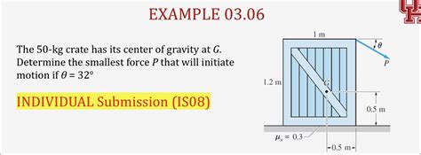 [solved] Please Calculate If Is Slipping Or Tipping Example 03 06 I M Course Hero
