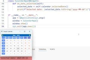 Qcalendarwidget In Pyqt