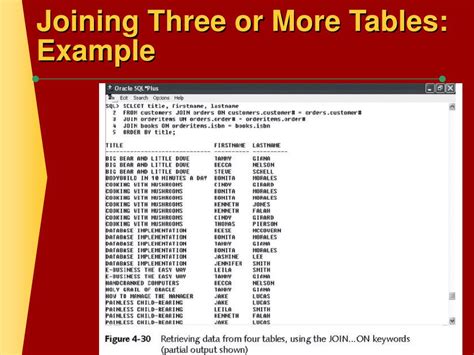 Ppt Chapter 4 Joining Multiple Tables Powerpoint Presentation Free Download Id6918121