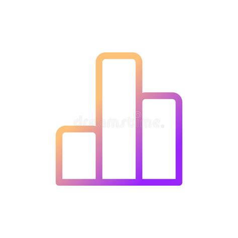Column Graph Pixel Perfect Gradient Linear Ui Icon Stock Vector Illustration Of Statistics