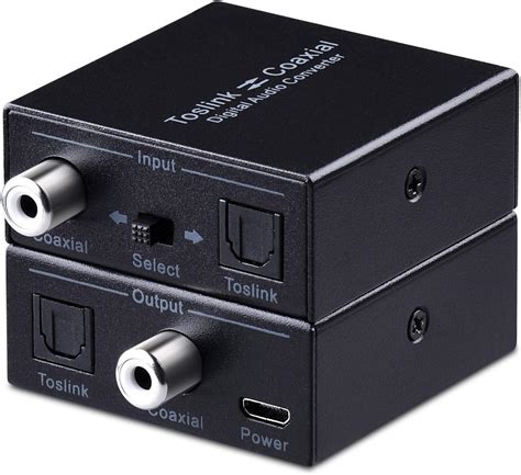 Optical To Coax Tendak Coaxial To Optical SPDIF Toslink Bi Directional Swtich Digital Analog