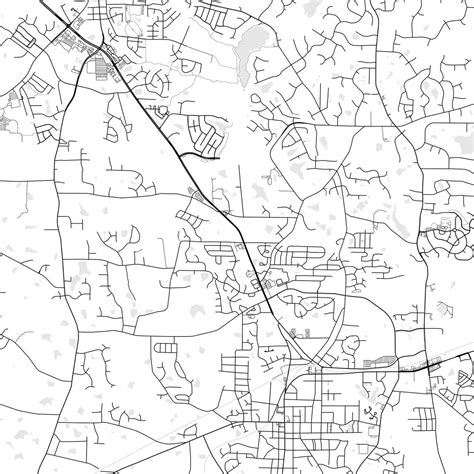 Fuquay Varina Map Print Fuquay Varina Map Poster Wall Art Nc Etsy