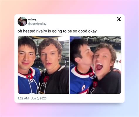 Heated Rivalrys Hudson And Connor Tease Steamy Off Screen Chemistry