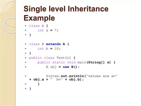 Inheritance In Java Pptx