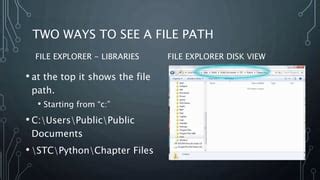 File Paths And Programming PPT Free Download