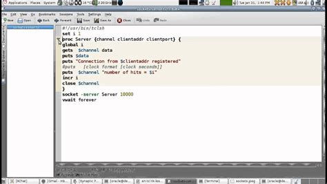 programming in tcl tk lesson 32 sockets server side script english